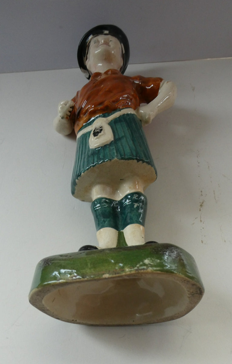 SCOTTISH POTTERY. 1920s Figurine of Wee Macgregor in Kilt and Bonnet ...