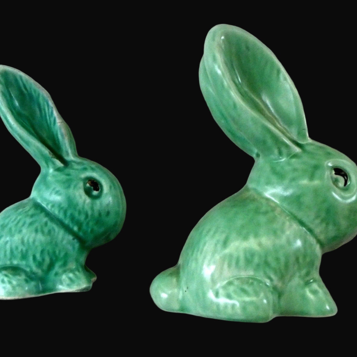 Vintage 1950s SYLVAC Pair of Green Snub-Nose Bunny Rabbits – Iconic ...