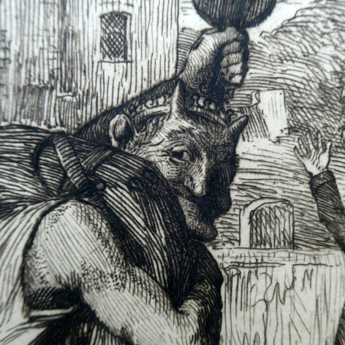 SCOTTISH ART. Rare Etching by Robert Bryden (1865 - 1939). Illustratio ...