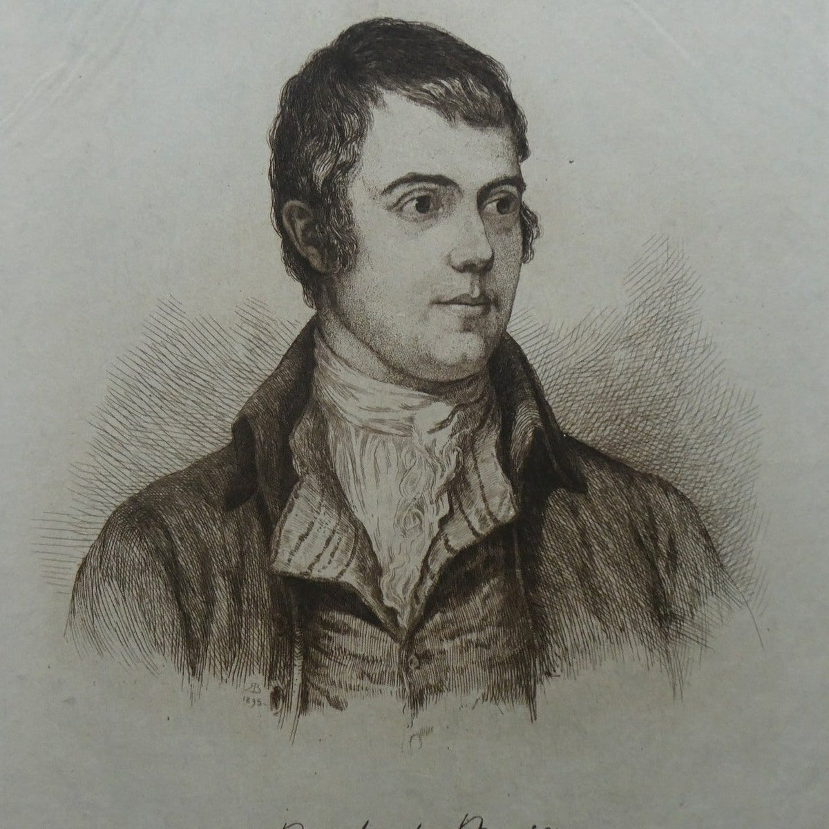 SCOTTISH ART. Rare Etching by Robert Bryden (1865 - 1939). Portrait of ...