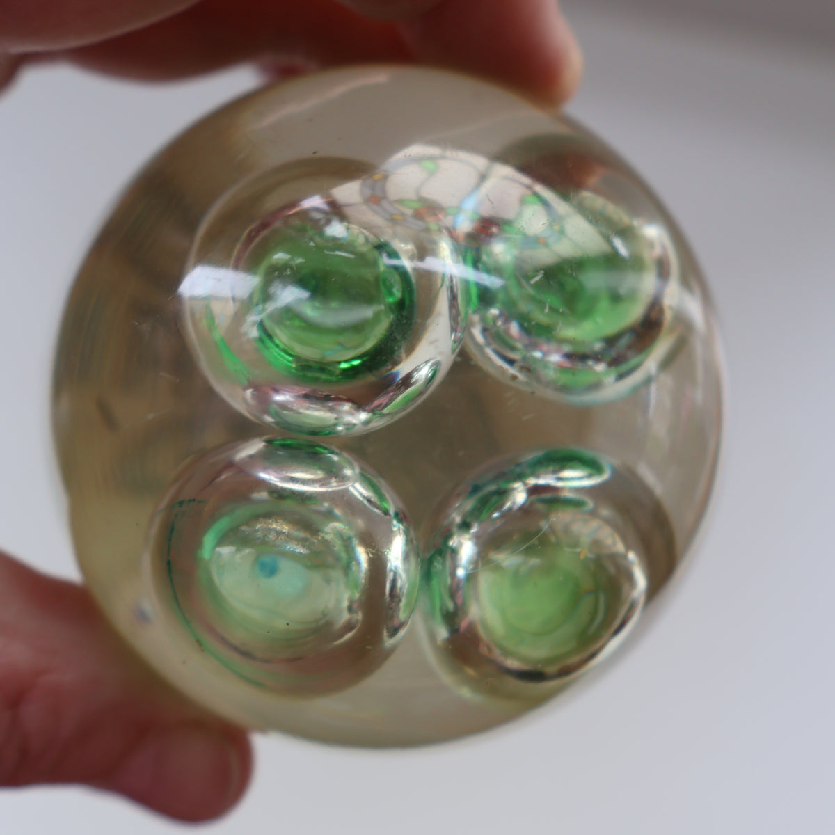 Vintage MIDTON CRAFTS 1970s SCOTTISH Acrylic Paperweight with Bubble I ...