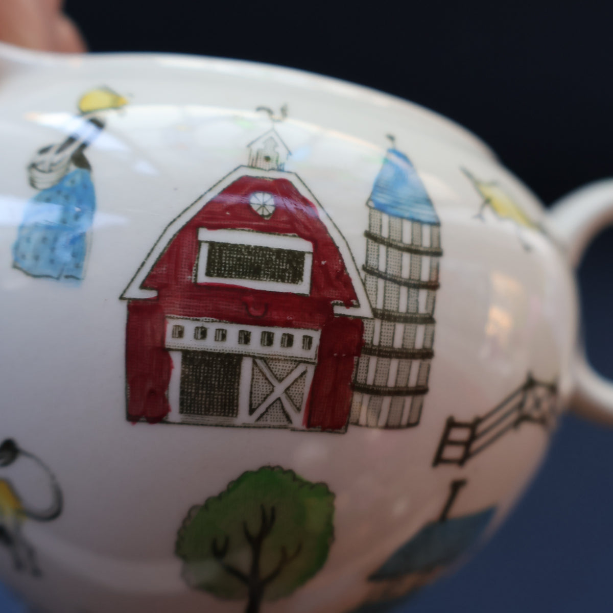 1950s OLD MACDONALD'S FARM Pitcher or Jug. Johnson Brothers Rare Desig ...