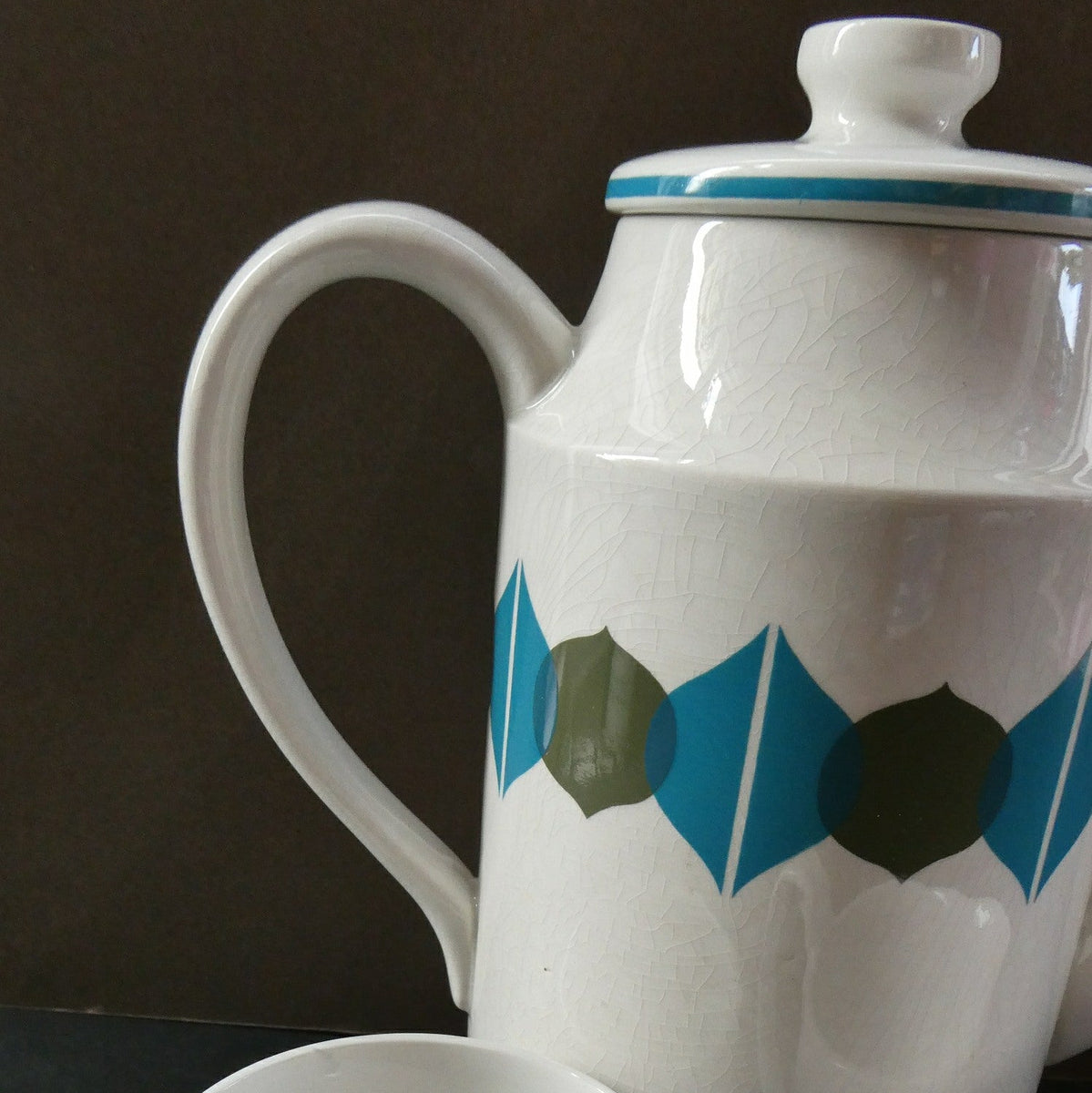 MIDWINTER. Rare Set of 1960s CITRUS Pattern Coffee Set. Queensberry Sh ...