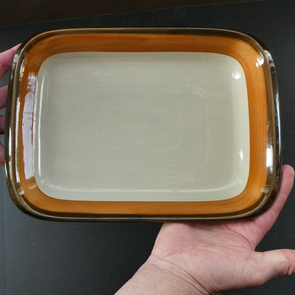 SWEDISH Pottery. Vintage RORSTRAND Large Shallow Oblong Serving Dish ...