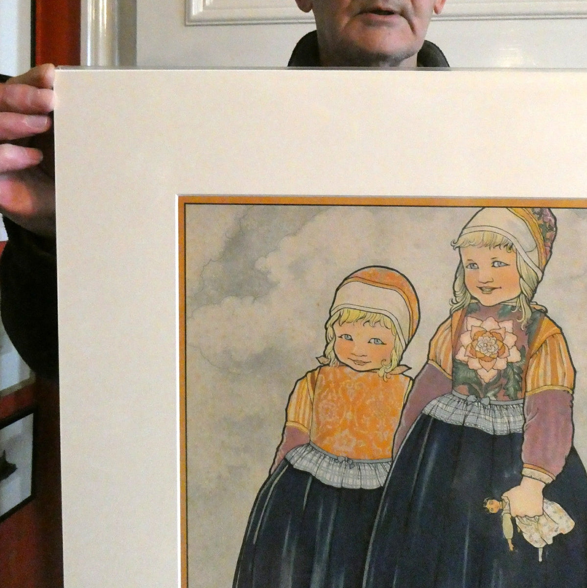 Original Large 1930s Colour Lithograph by Rie Cramer (1887-1977). Two ...