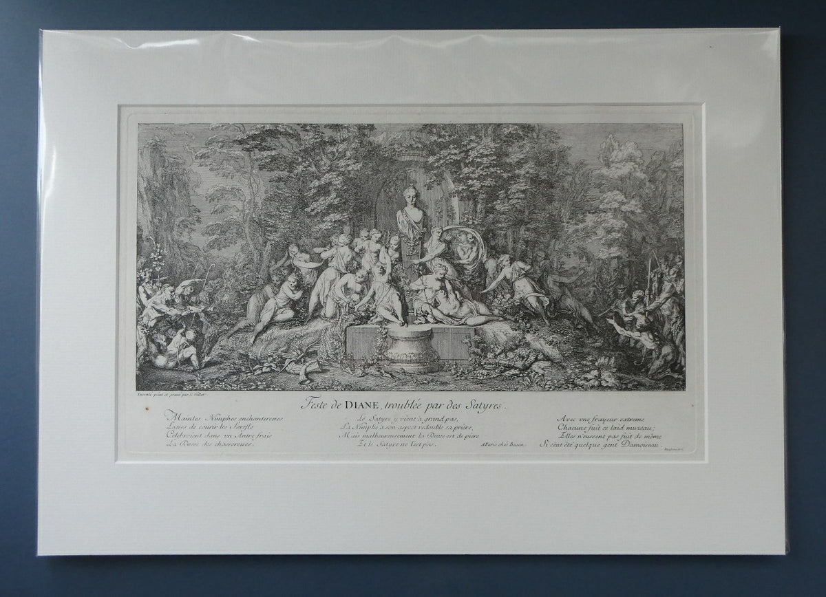 Original Antique FRENCH Etching by Claude Gillot (1673 - 1722). The Fe ...