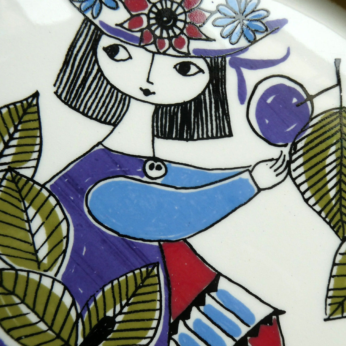 1960s NORWEGIAN PLATE by Figgjo Flint (Corsica Design) by Turi Gramsta ...