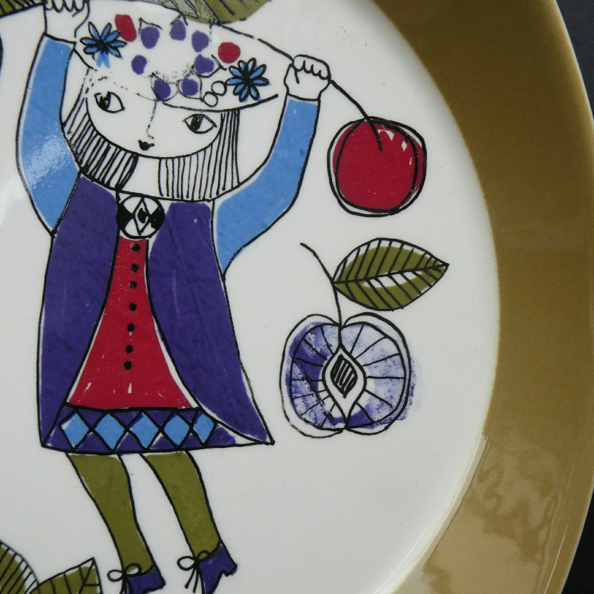1960s NORWEGIAN PLATE by Figgjo Flint (Corsica Design) by Turi Gramsta ...