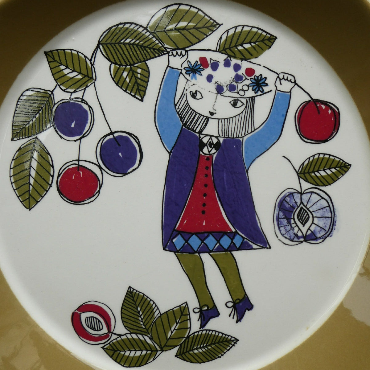 1960s NORWEGIAN PLATE by Figgjo Flint (Corsica Design) by Turi Gramsta ...