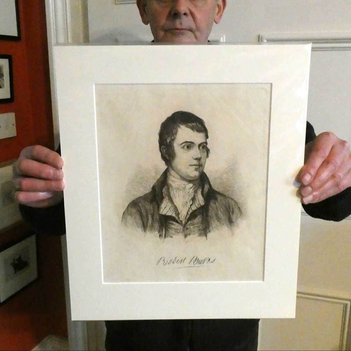 SCOTTISH ART. Rare Etching by Robert Bryden (1865 - 1939). Portrait of ...