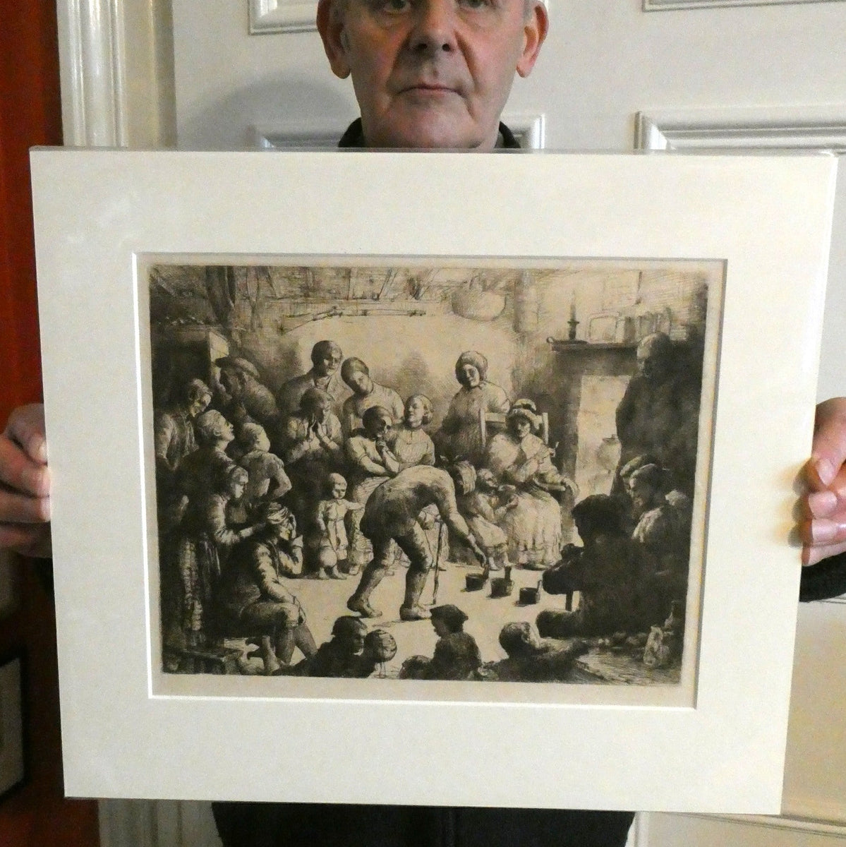 SCOTTISH ART. Rare Etching by Robert Bryden (1865 - 1939). Illustratio ...
