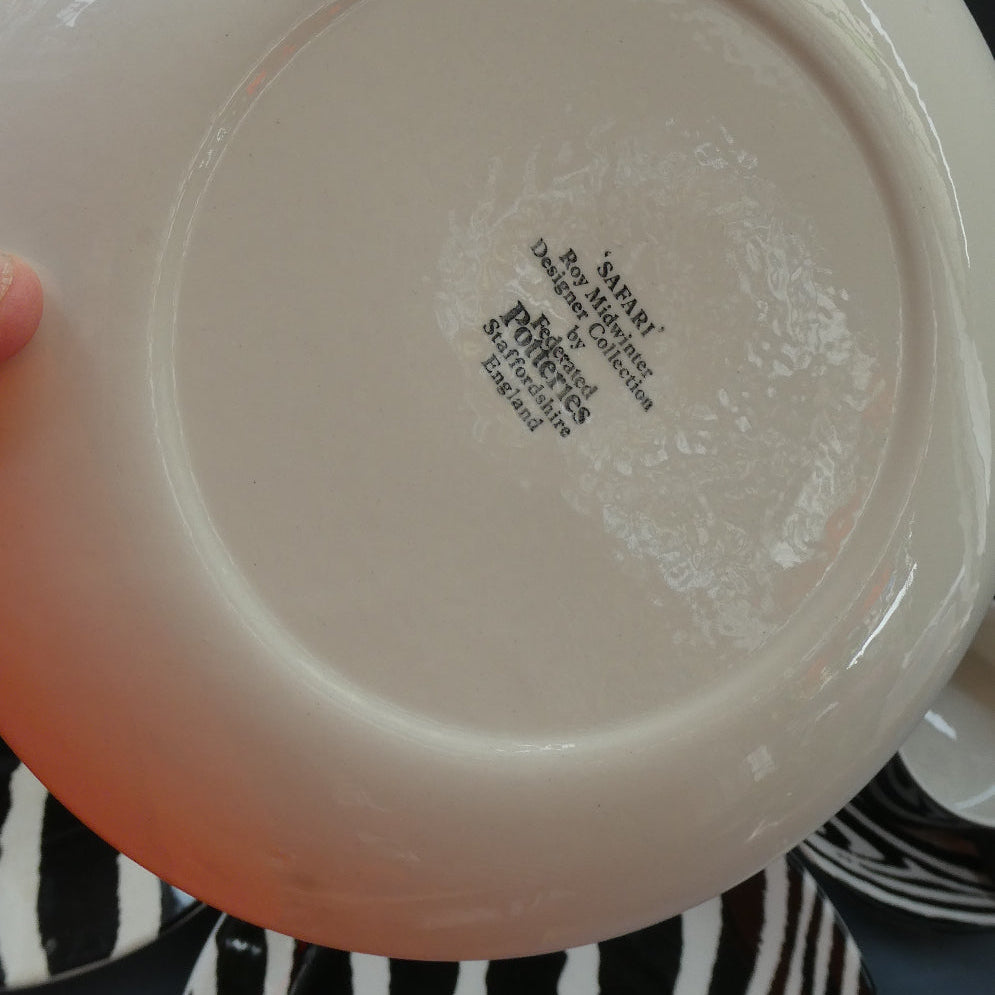 JOB LOT. Rare 1980s Midwinter Pattern "SAFARI" Zebra Stripes by Roy Mi ...