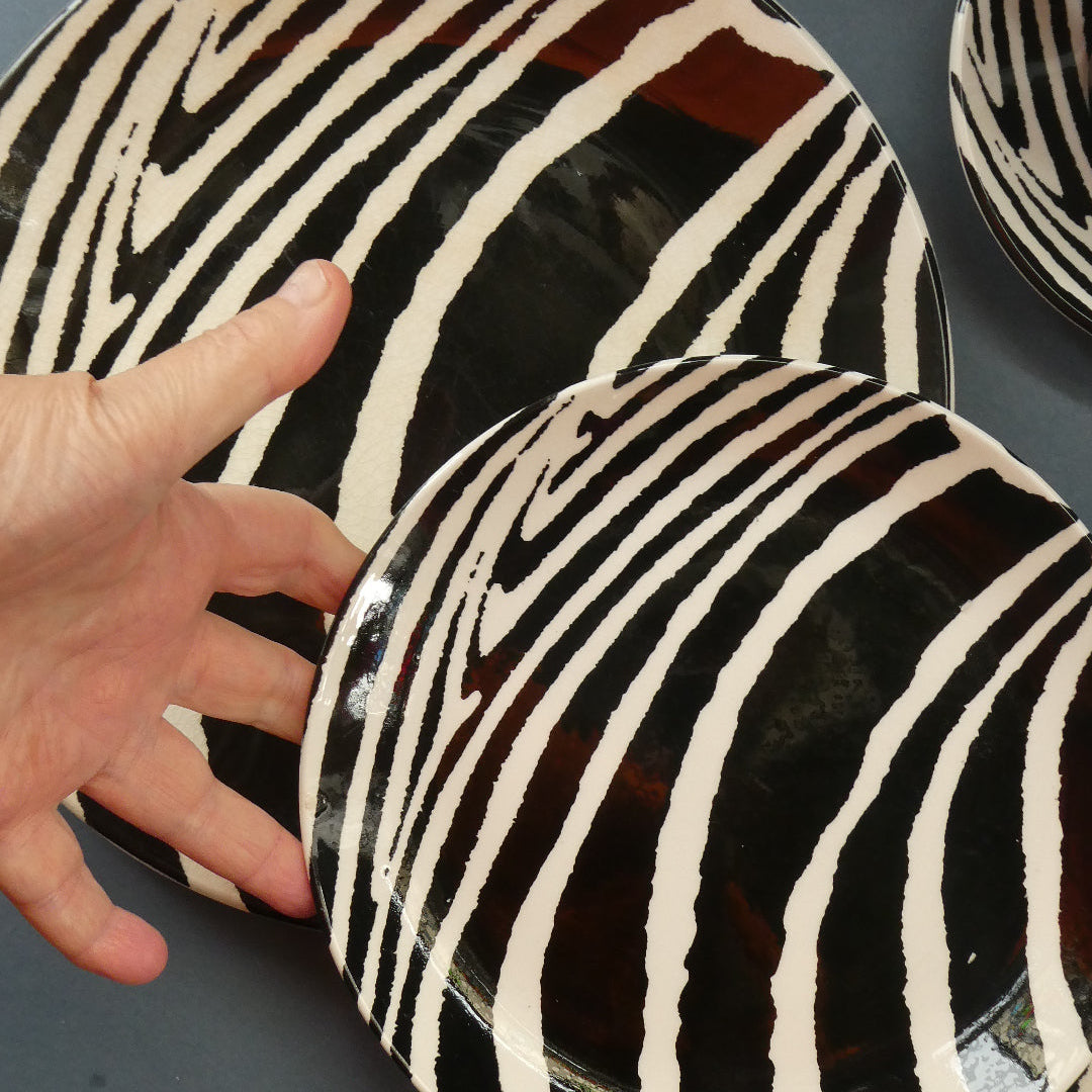 JOB LOT. Rare 1980s Midwinter Pattern "SAFARI" Zebra Stripes by Roy Mi ...