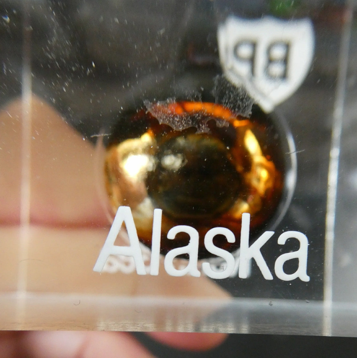 Vintage 1970s NORTH SEA Oil - SOHIO Oil Alaska Perspex Paperweight. Wi ...