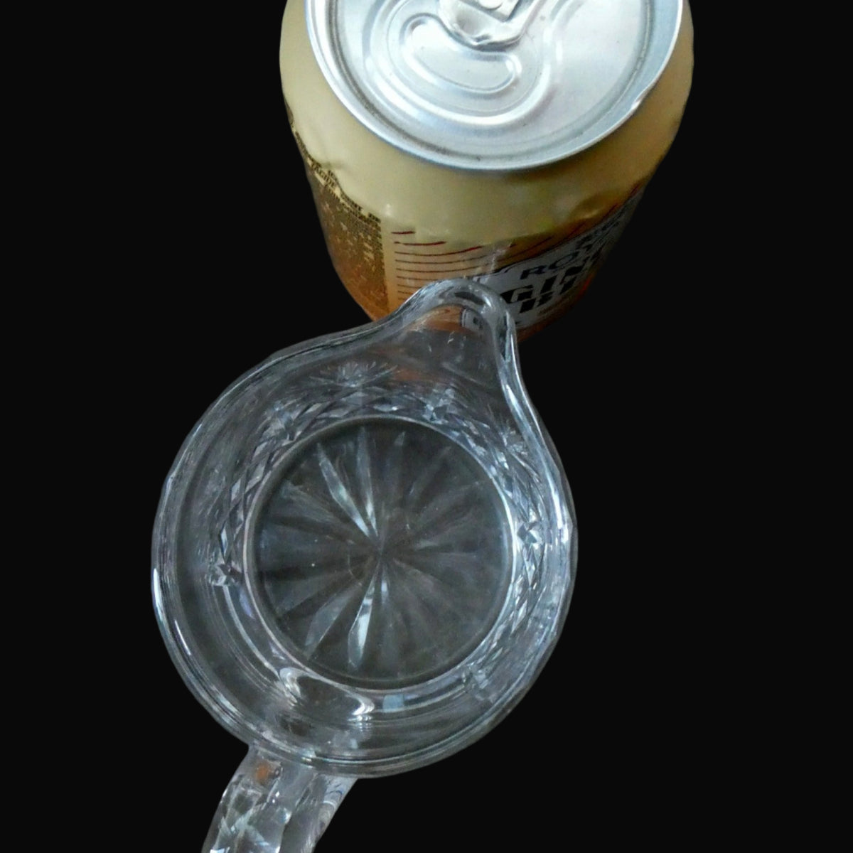 Small Edinburgh Crystal Whisky Water Jug or Cream Jug: IONA Pattern. 3 ...