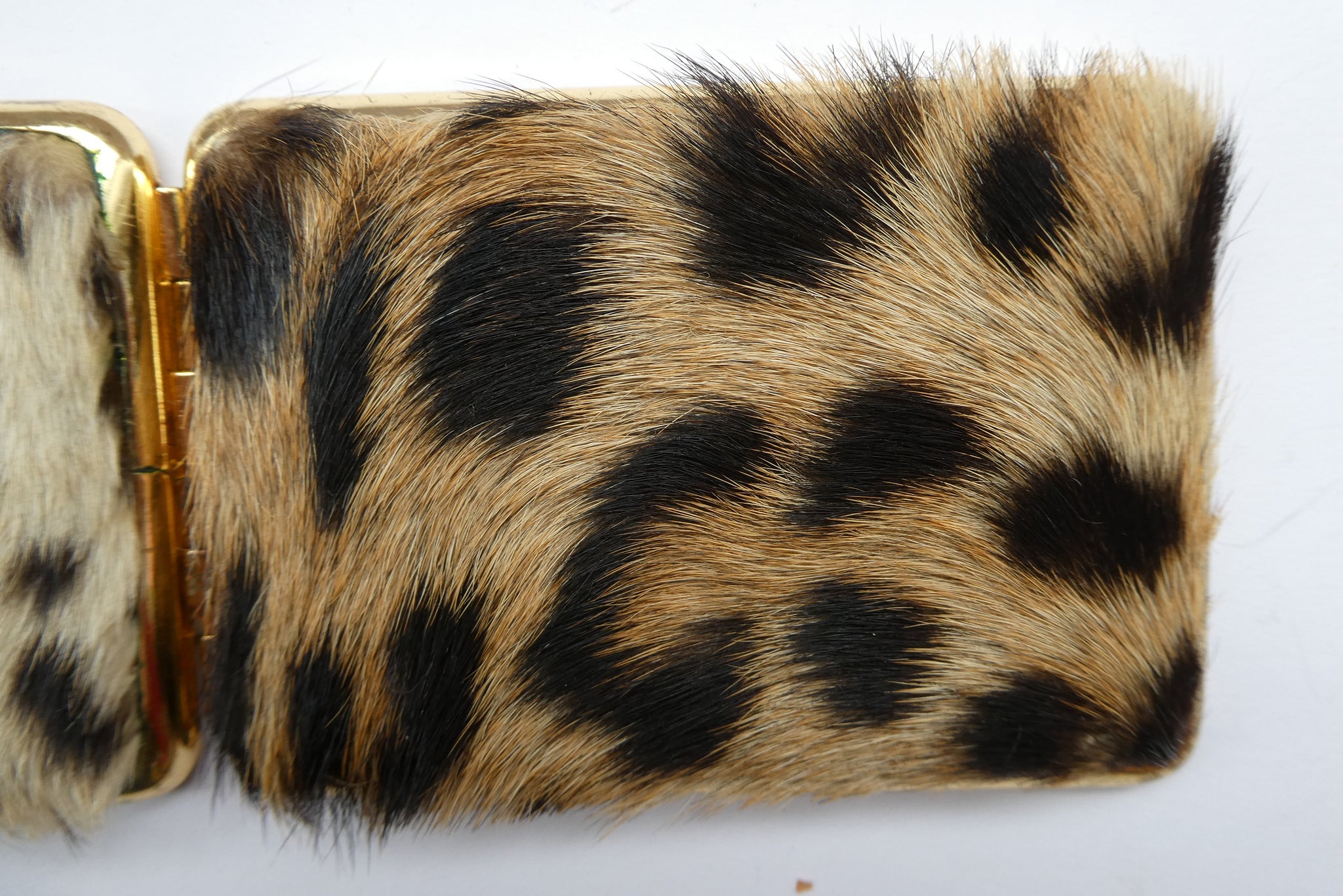 Vintage 1940s "Panthera Pardus" Leopard Skin Cigarette Case or Busines ...