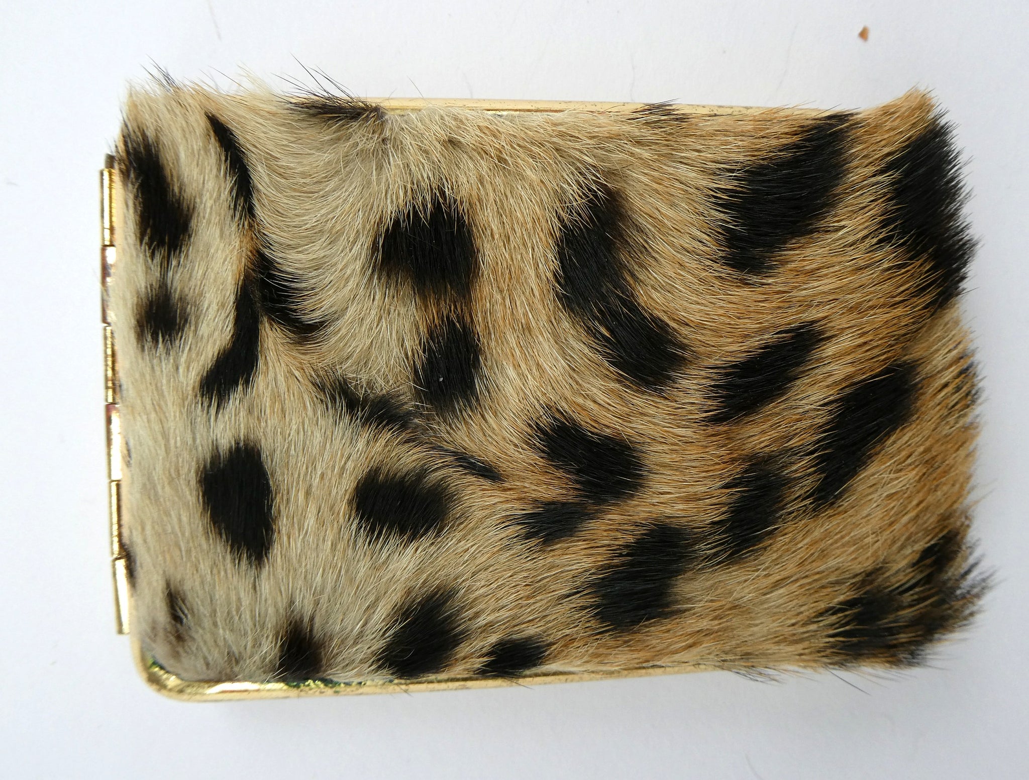Vintage 1940s "Panthera Pardus" Leopard Skin Cigarette Case or Busines ...