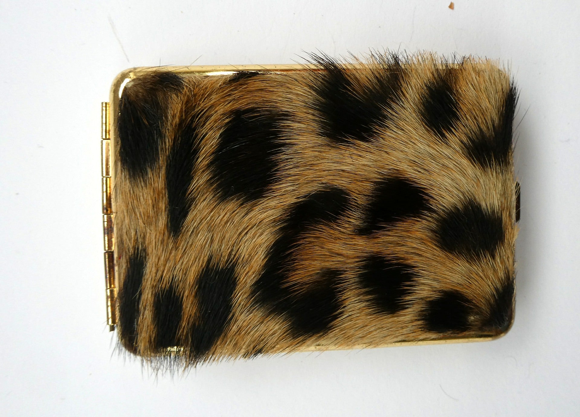 Vintage 1940s "Panthera Pardus" Leopard Skin Cigarette Case or Busines ...