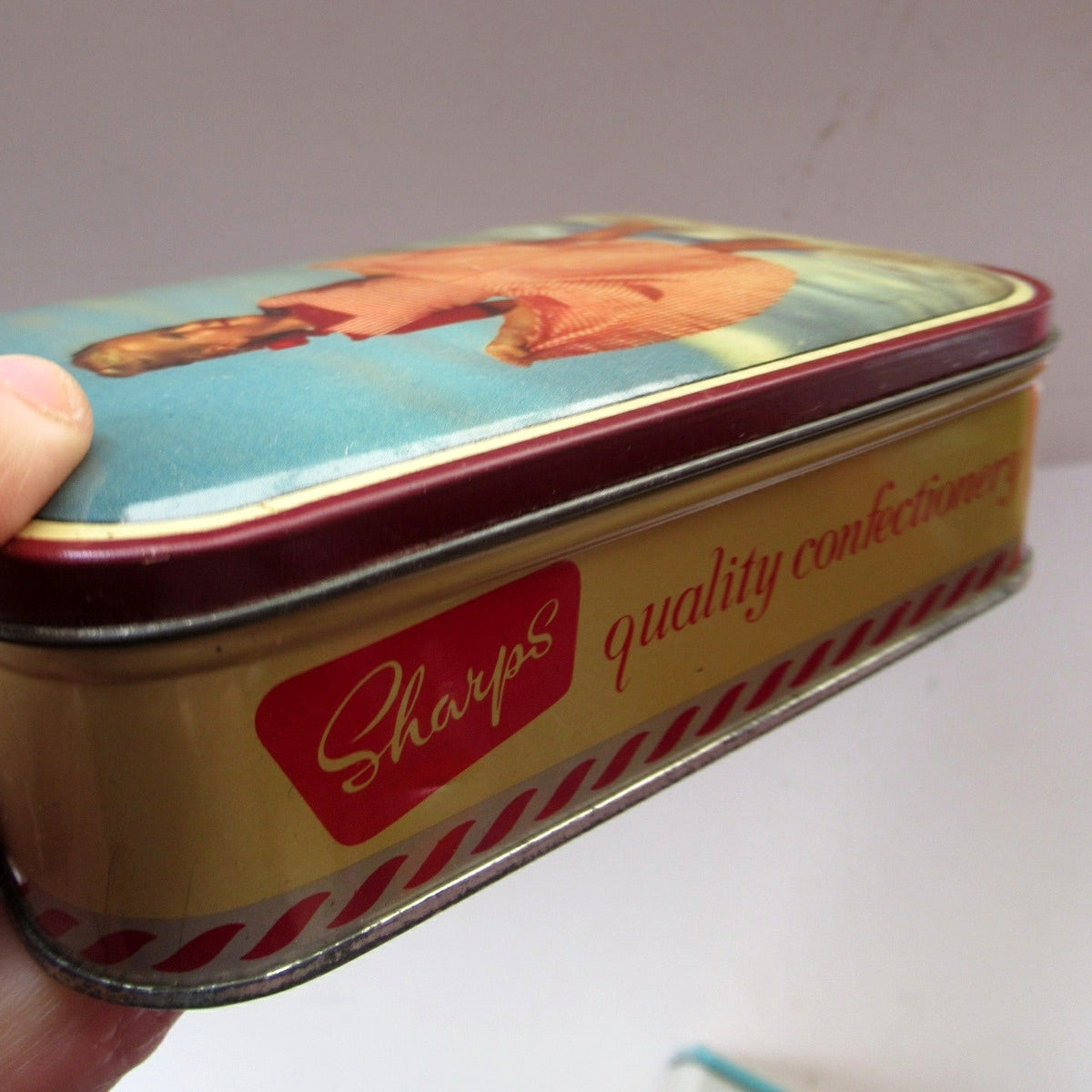 Delightful PAIR of Little Original 1950s Sweetie or Toffee Tins ...