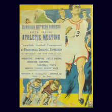 RARE. Vintage SCOTTISH ATHLETICS POSTER. Edinburgh Southern Harriers I ...