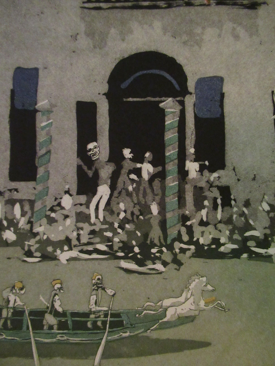 LISTED ARTIST: Patrick Procktor (1936 - 2003) LARGE Colour Aquatint ...