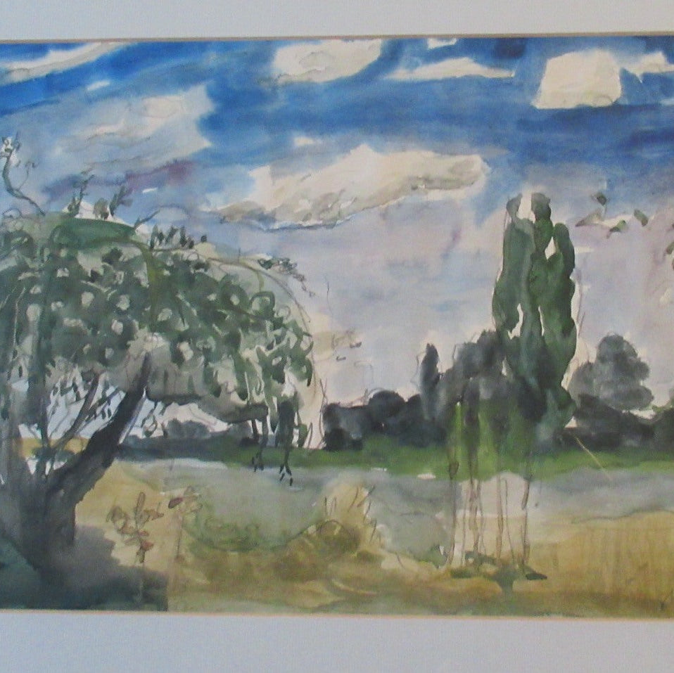 SCOTTISH ART. Sax Shaw (1916 - 2000). Watercolour Landscape Study. Sig ...