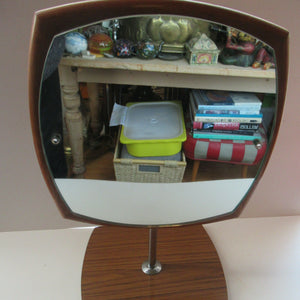 LARGE Rare 1960s Vintage G-Plan Style CLARK EATON Desktop Teak Mirror ...
