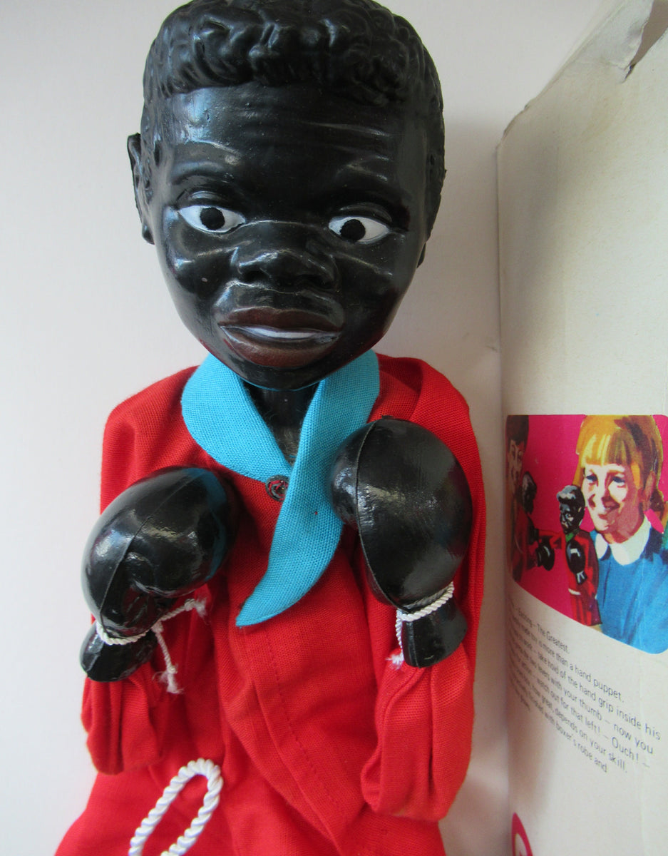 Vintage 1960s Spanish BOXING PUPPET. Muhammad Ali "The Greatest". In O ...