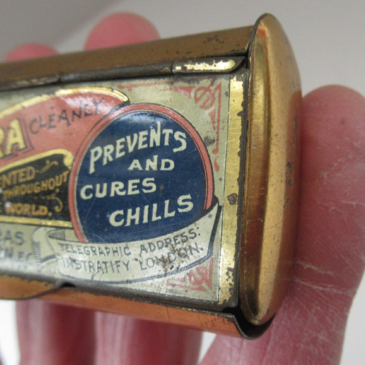 EXTREMELY RARE Victorian Tin with Original Contents. Charcoal Refills ...