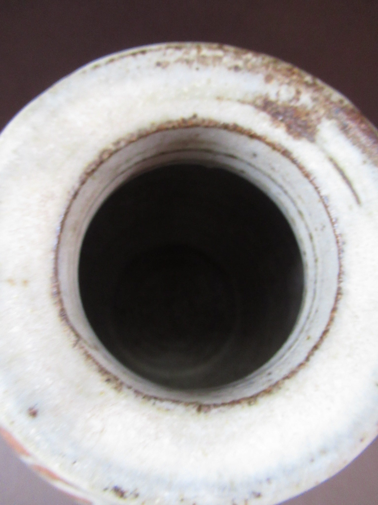 SCOTTISH POTTERY: 1980s Stoneware Studio Pottery Vase with Impressed M ...