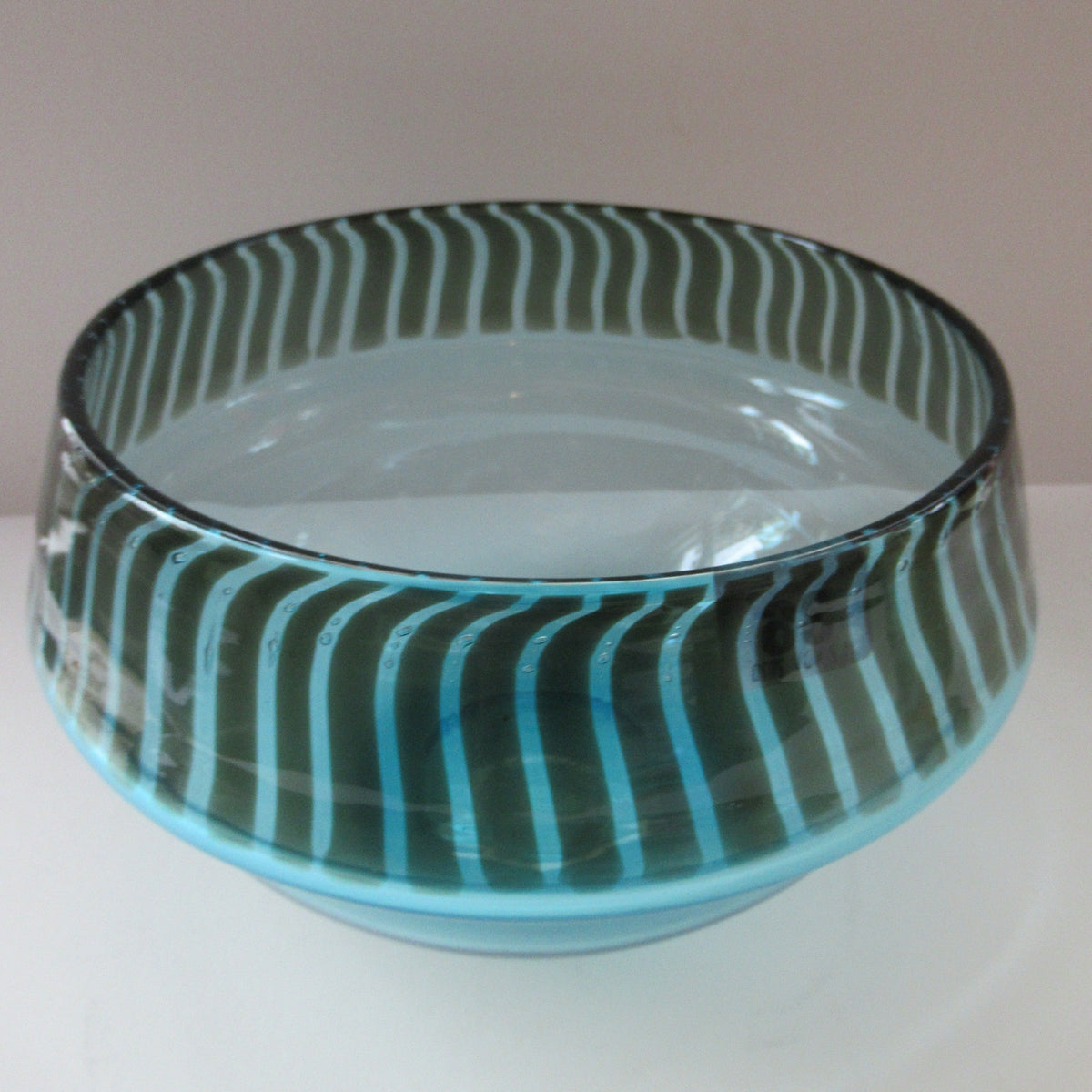 1960s / 1970s Large Swedish Studio Glass Bowl. Designed by Ann Warff f ...