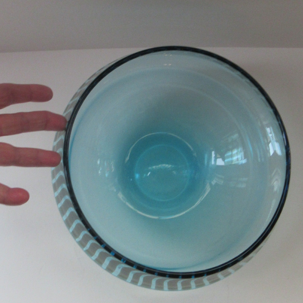 1960s / 1970s Large Swedish Studio Glass Bowl. Designed by Ann Warff f ...
