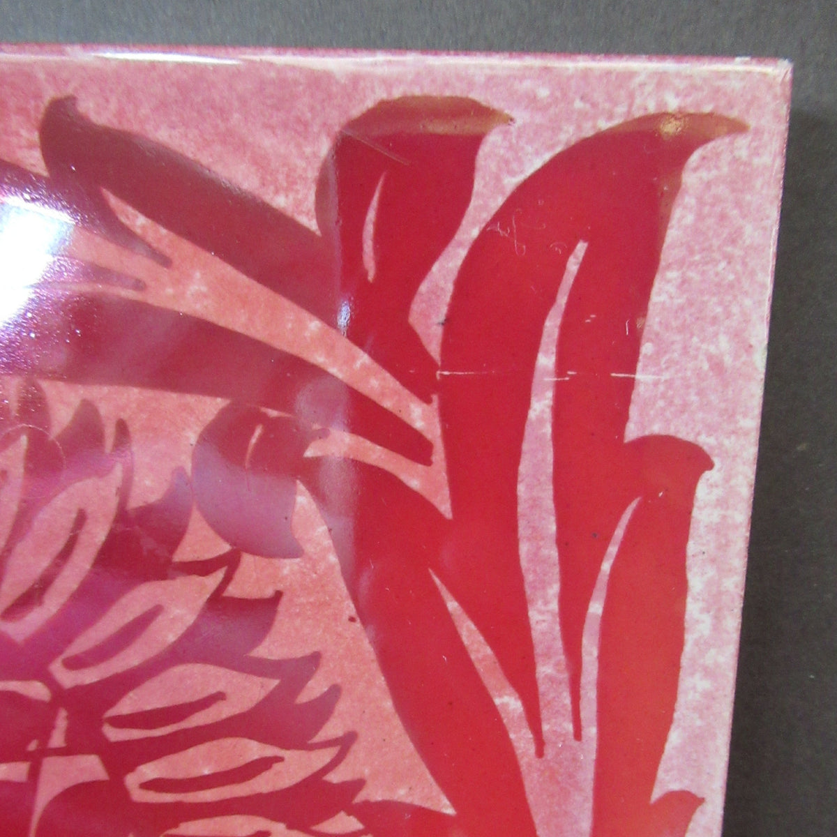 SCOTTISH POTTERY. Margery Clinton Lustre Glaze Tile. With Sunflower Pa ...