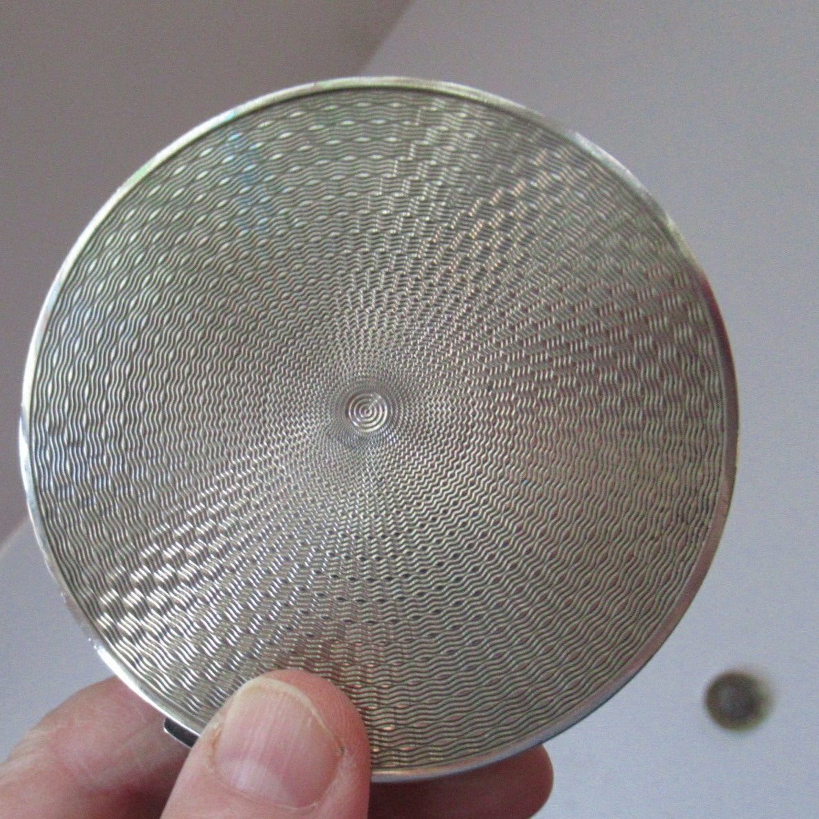 1940s SOLID SILVER Vintage Powder Compact. Birmingham Hallmark. 120 gr ...