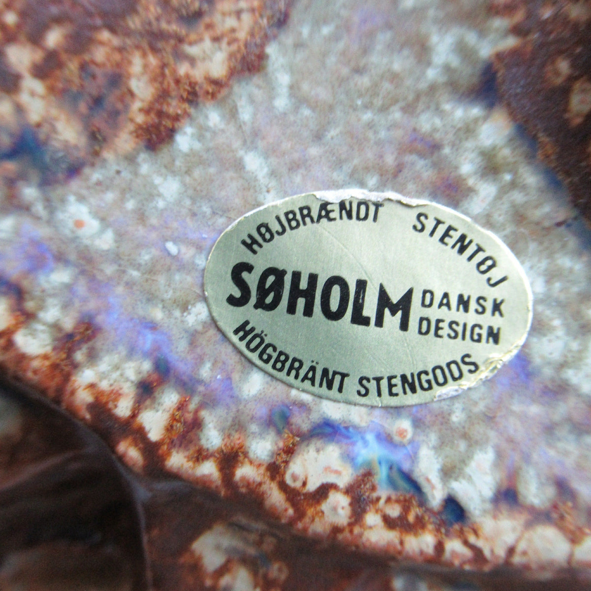 Vintage 1960s Danish Soholm Stoneware Pottery Wall Plaque by Noomi Bac ...