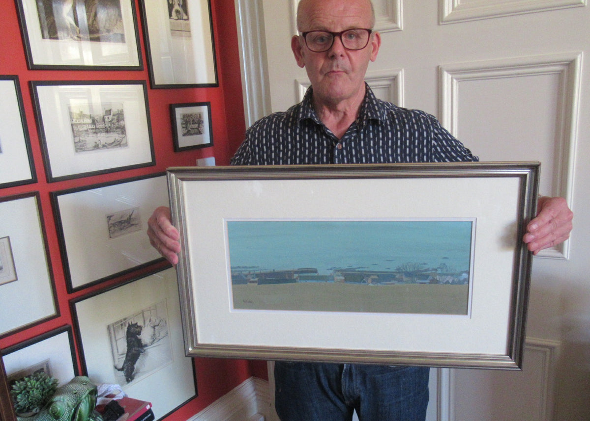 SCOTTISH ART. Stunning Vintage Panoramic Gouache by Irene HALLIDAY. Jo ...