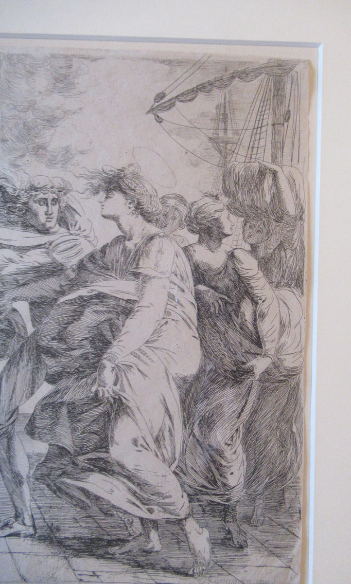 SCOTTISH ART. Original Etching by Alexander Runciman (1736–1785). The ...