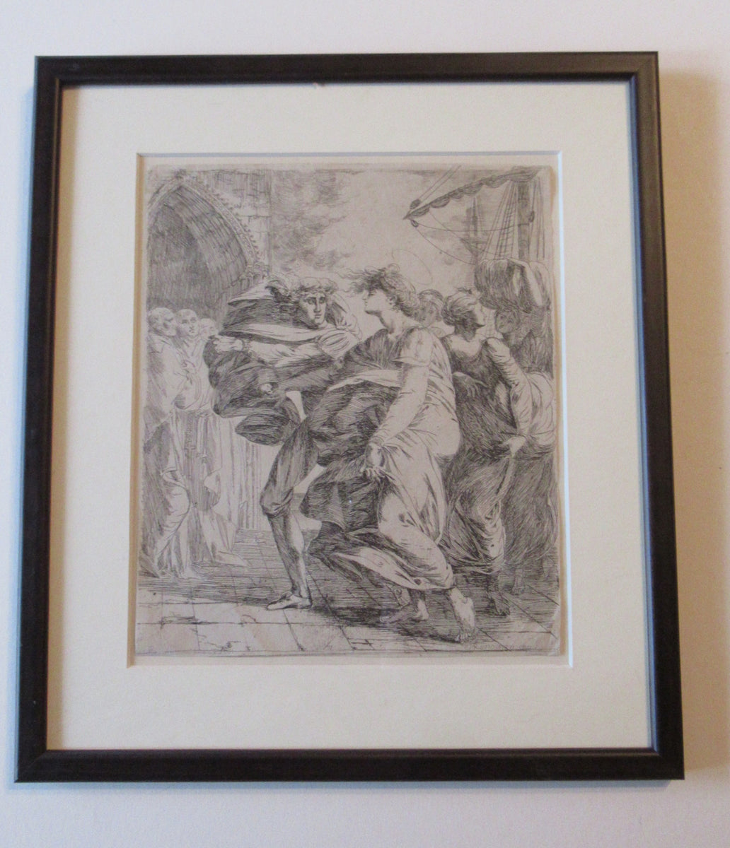 SCOTTISH ART. Original Etching by Alexander Runciman (1736–1785). The ...