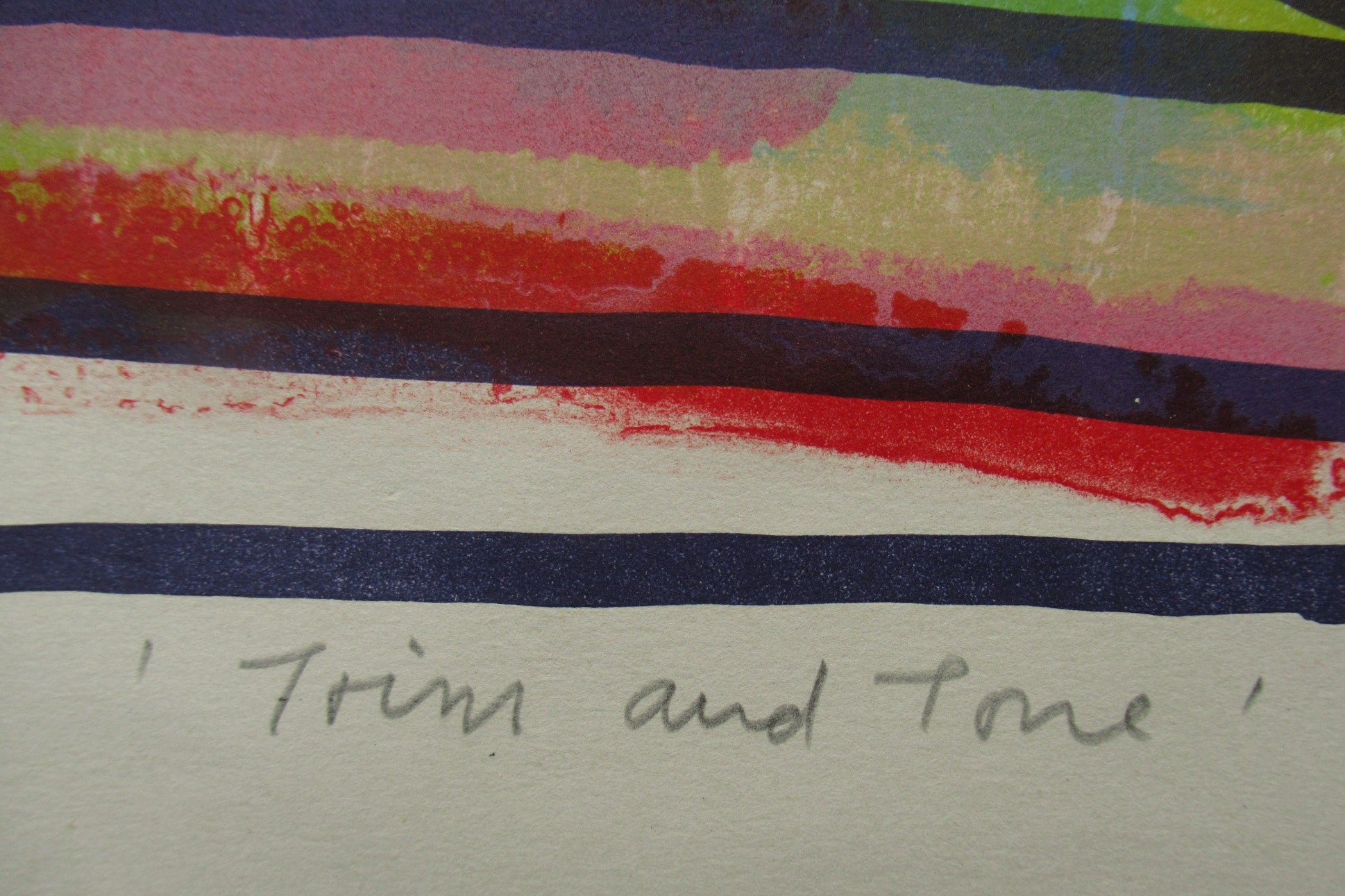 ORIGINAL LITHOGRAPH Entitled Trim and Tone by Listed Scottish Printmak ...