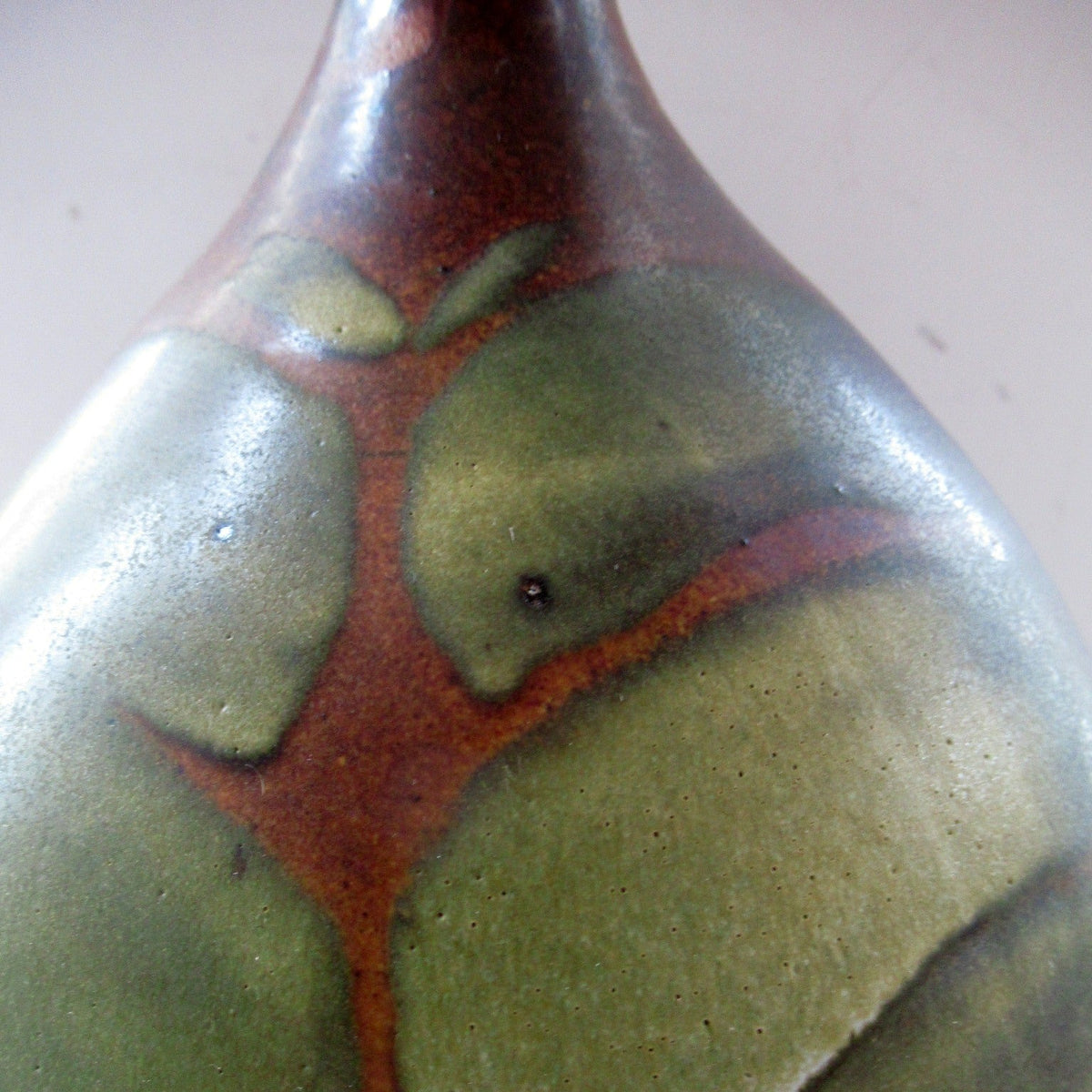 1980s Large STUDIO POTTERY Ceramic Table Lamp with Impressed Mark for ...