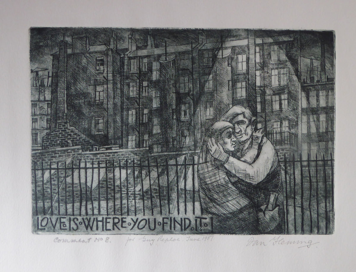 SCOTTISH ART: Ian Fleming (1906 - 1994). Original Etching Entitled "Lo ...
