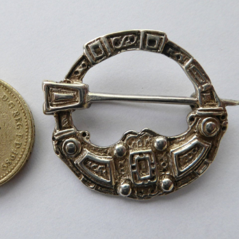 SCOTTISH SILVER. Hunterston Brooch. Vintage Hallmarked Replica by the ...