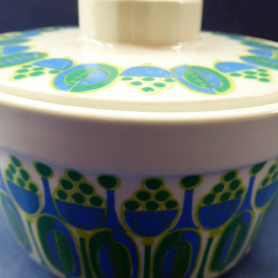 Rarer Granada Pattern: Vintage Norwegian FIGGJO FLINT Cassrole Dish wi ...