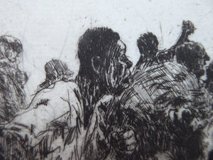MARINE ART. Arthur Briscoe (1873 - 1943). Etching entitled: The Fight ...
