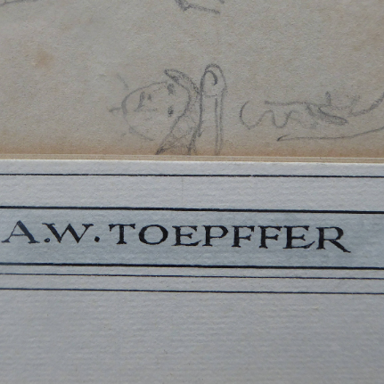 19th Century Pencil Drawing by Wolfgang Adam TOEPFFER (1766 - 1847) Sw ...