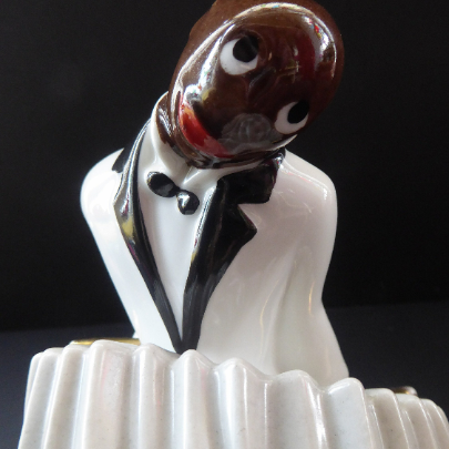 Very Rare ROBJ Collection ART DECO French Jazz Band Accordionist Figur ...
