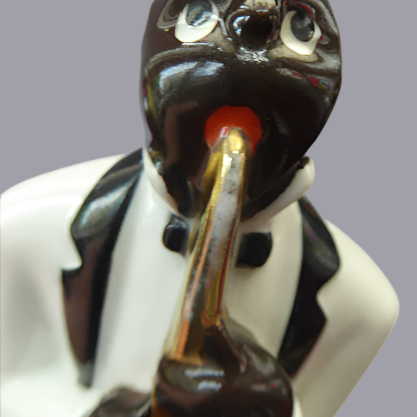 Very Rare ROBJ Collection ART DECO French Jazz Band Saxophone Player F ...