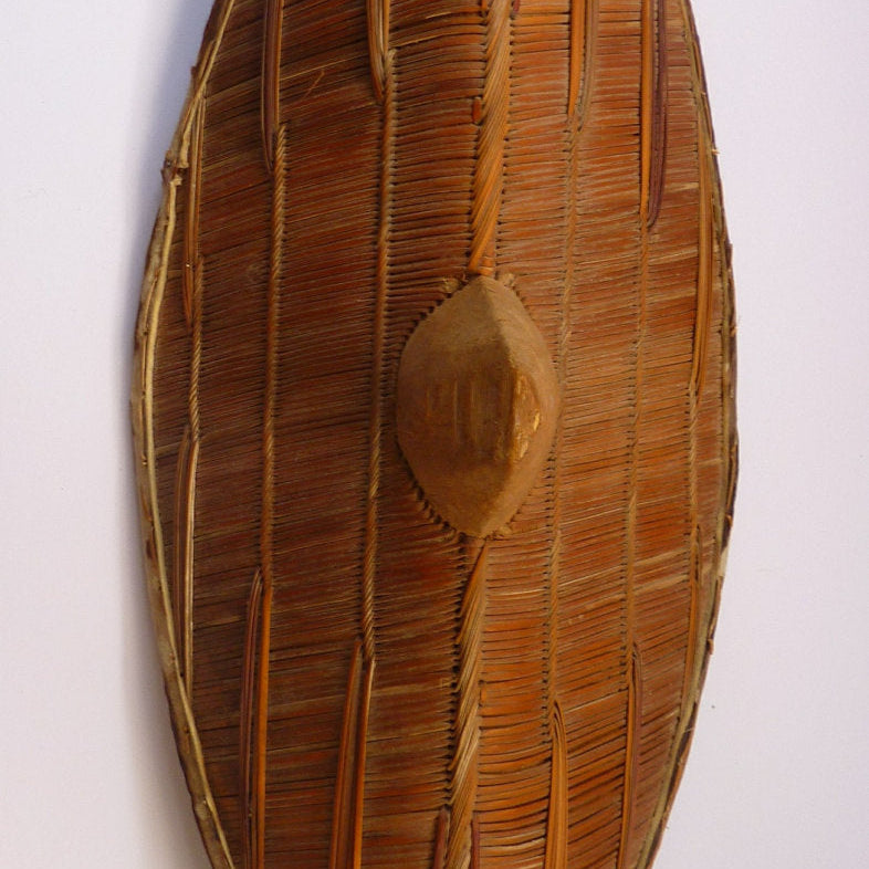 Collectable Finely Woven African Uganda / Ganda Tribal Shield. Early 2 ...
