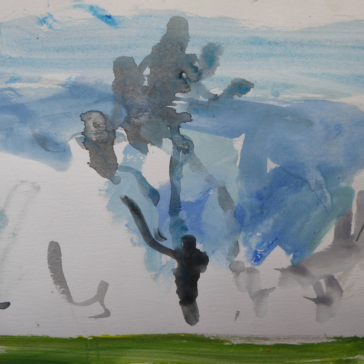 GEORGE HAIG, 2nd Earl Haig (1918 - 2009) Original Abstract Watercolour ...