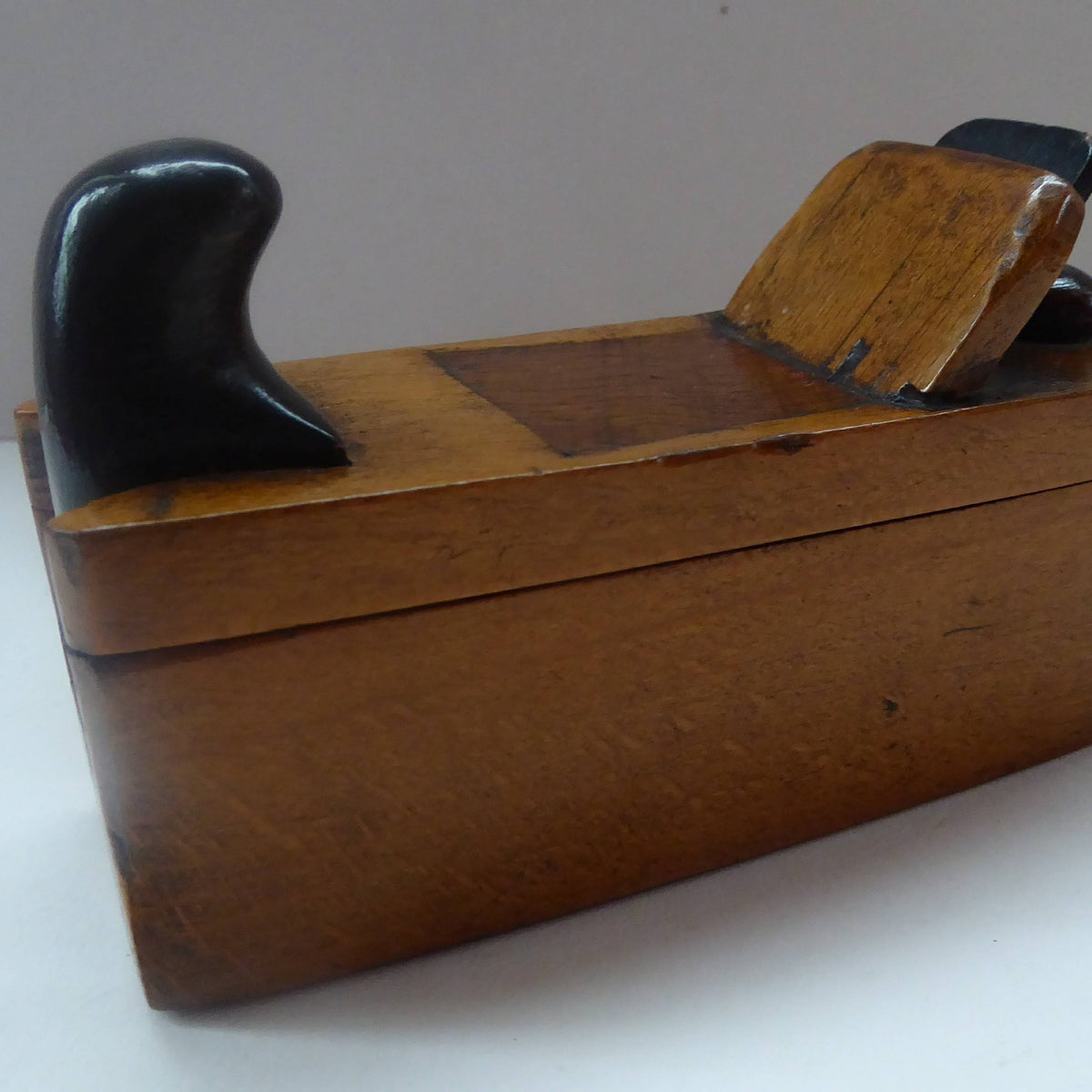 Antique NOVELTY Snuff Puzzle Box in the Shape of a Carpenter's Woodwor ...